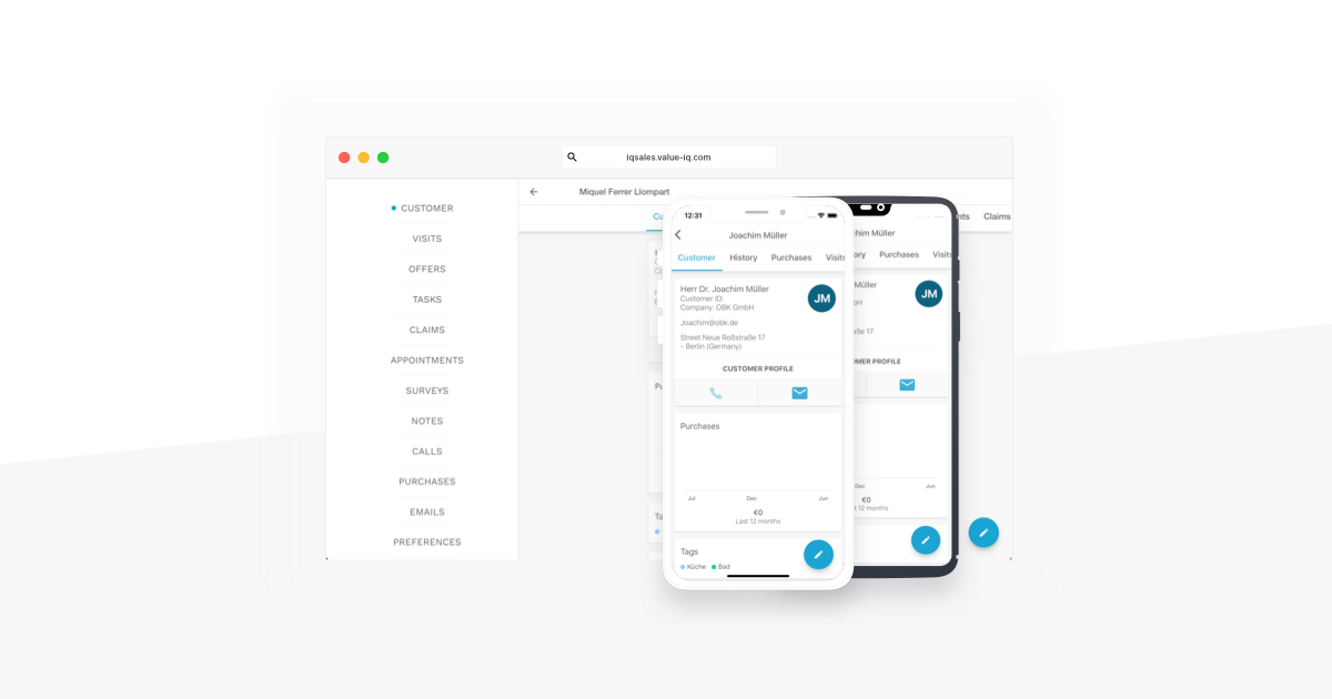IQ Sales App CRM para comerciales